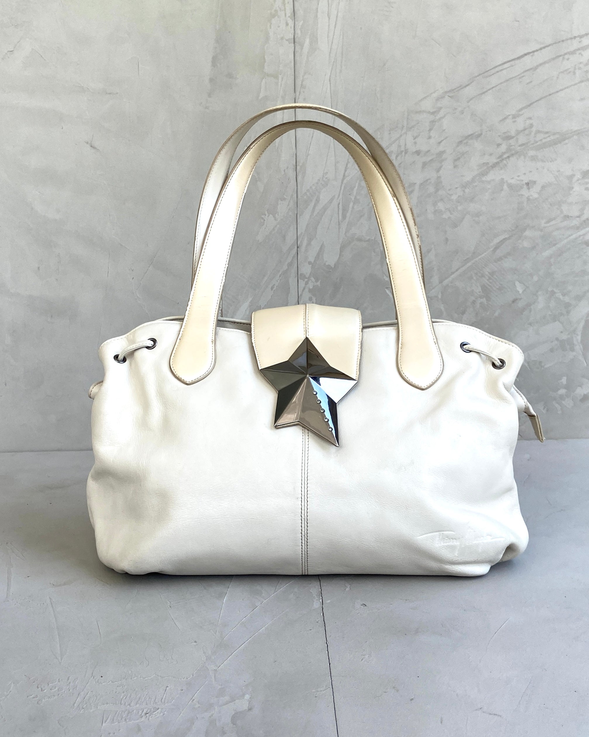MUGLER LEATHER & CHROME STAR SHOULDER BAG – BAD MOUTH*